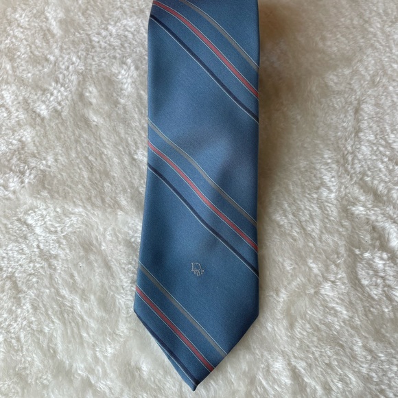 Dior | Accessories | Vintage Christian Dior Striped Tie | Poshmark
